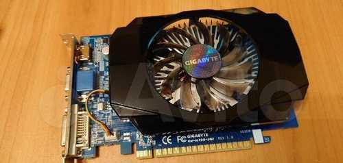 Видеокарта gigabyte GeForce GT 730 2GB DDR3