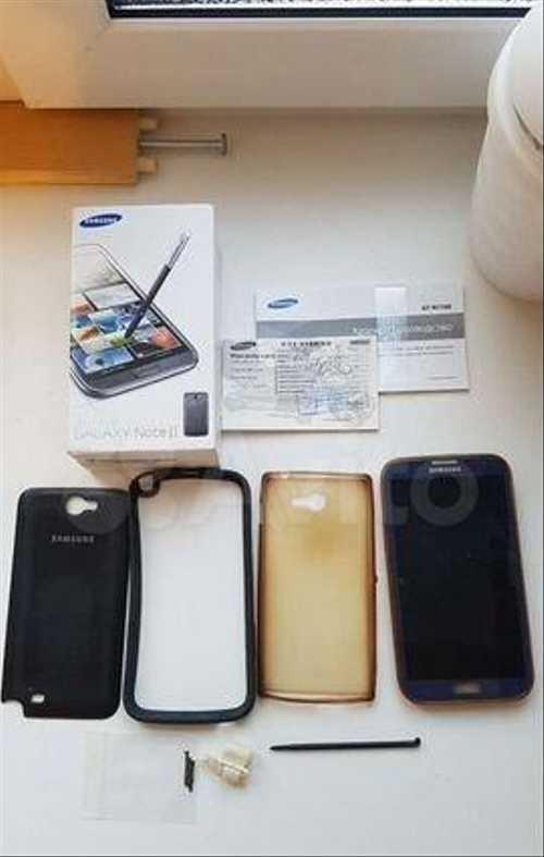 Телефон Samsung note 2 + Power case