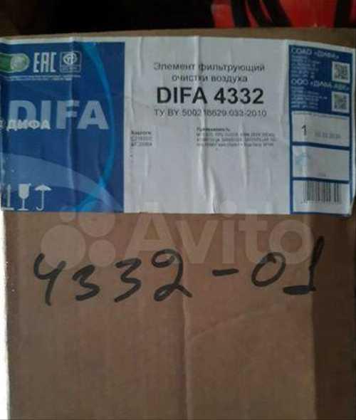 Воздушный фильтр difa 4332