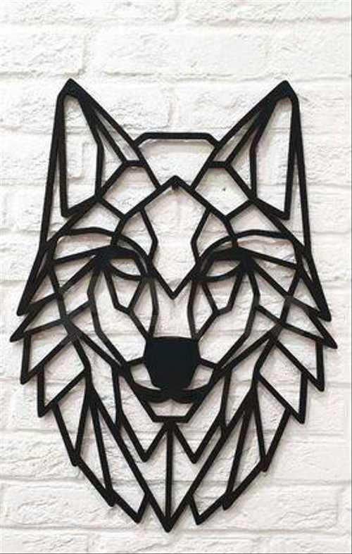 Панно Волк декорация на стену Волк Картина Волк
