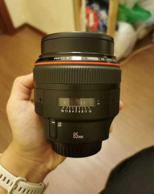 Canon EF 85mm f/1.2L II USM+бленда