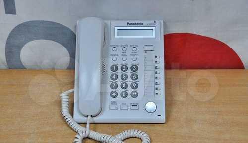 Системный телефон Panasonic KX-DT321, белый, 67 шт
