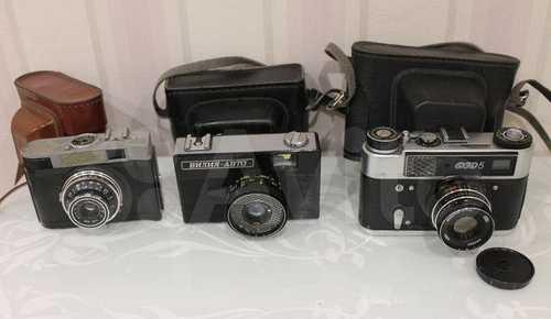 Фотоапараты фед-5,вилия,смена-6