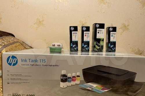 HP ink tank 115 новый струйный принтер, с чернилам