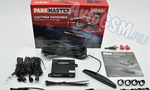 Парковочный радар (парктроник) ParkMaster 47-4-A Black - 4 черных датчика, диаметр отверстия 18.8 мм, LED-индикатор, запоминание выносных элементов