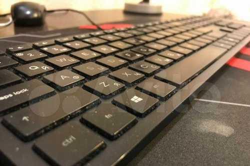 Проводная клавиатура HP c низким ходом клавиш