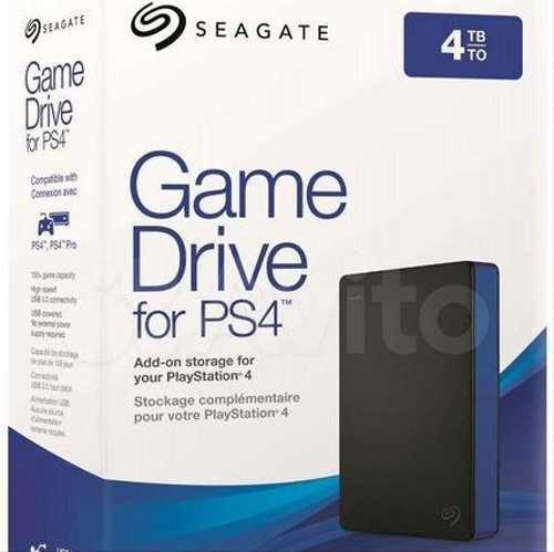 Внешний HDD Seagate 4TB Game Drive for PS4