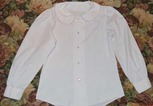 Школьные блузки белые длинный рукав разные размеры