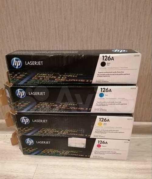 Оригинальные картриджи HP 126A комплект