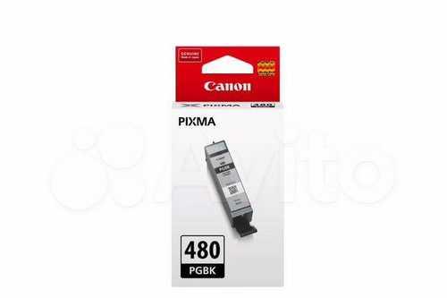 Картридж струйный Canon "PGI-480 pgbk", черный