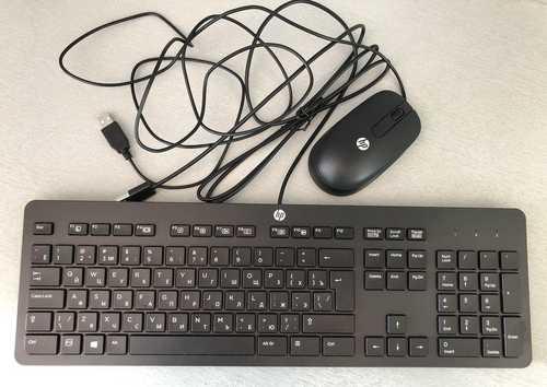 Новые мышка и клавиатура проводные hp