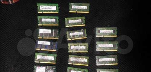 Ноутбучная память DDR1 DDR2 DDR3 1gb 2gb