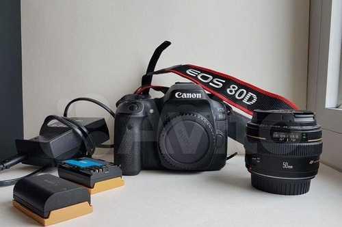 Canon EOS 80D + объектив Canon EF 50mm f/1.4