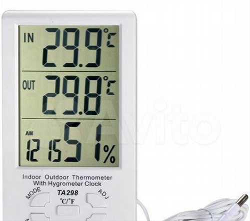 Метеостанция термометр с гигрометром TA298