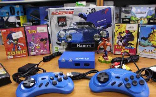 Hamy 4 GT Dendy + Sega + игры + картридж