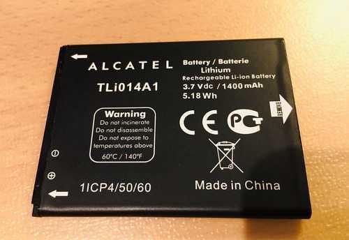 Аккумулятор для телефона Alcatel TLi014A1