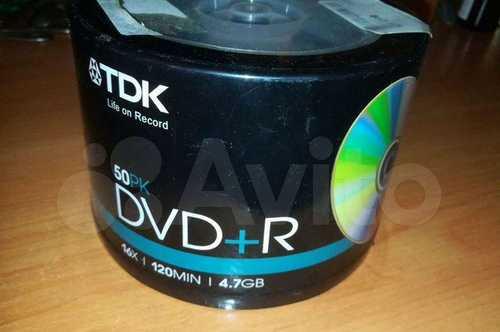 Болванка DVD+R TDK 50 шт