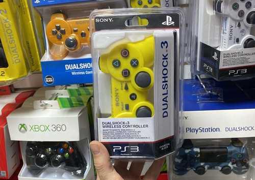 Геймпад PS3 ярко желтый