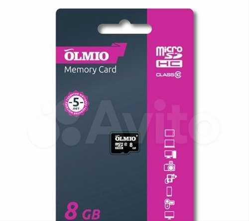 Карта памяти Olmio microsdhc 8GB Class 10