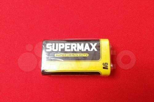 Батарейка Supermax 6F22 "крона" (1/10/400)