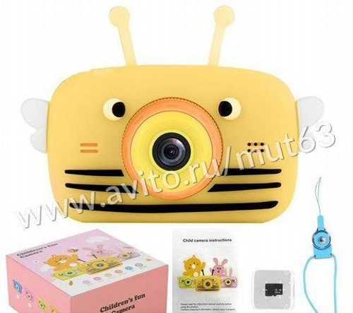 Детский цифровой фотоаппарат PCKids X9P желтый