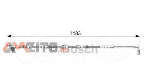 Bosch 1987473031 датчик износа торм.колодок discov