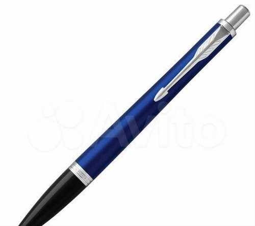 Ручка шариковая Parker "Urban Core Nightsky Blue CT", корпус темно-синий лак, хромированные детали, синяя (1931581)