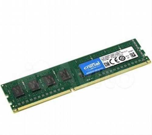 Модуль памяти dimm DDR3L 4096Mb, 1600Mhz, Crucial CT51264BD160B