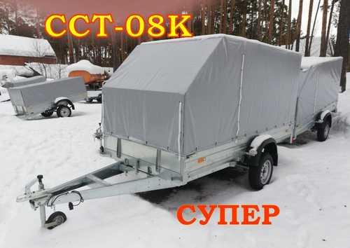 Прицеп для техники и грузов сст -08К 271х145