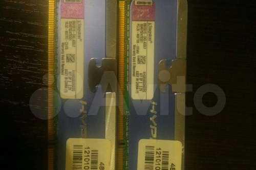 Память Kingston HyperX DDR2 dimm 2 модуля по 2 гб