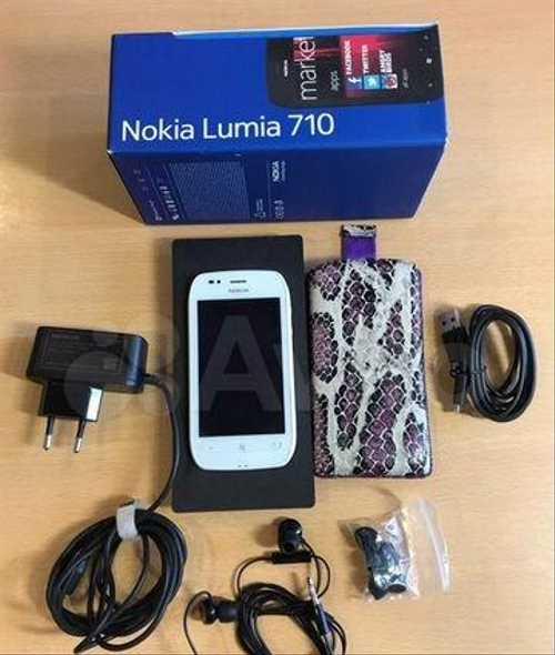 Телефон сотовый Nokia Lumia 710 белый