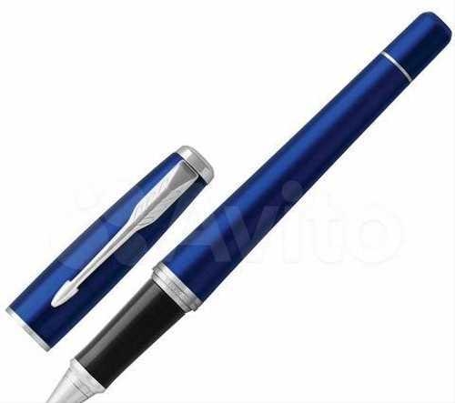 Ручка-роллер Parker "Urban Core Nightsky Blue CT", корпус темно-синий лак, хромированные детали, черная (1931589)