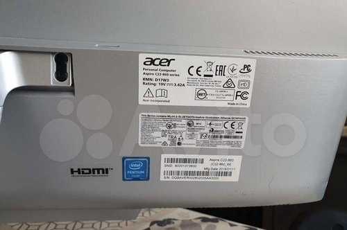 Моноблок acer c22-860