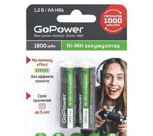 Аккумулятор Go Power AA BL2 NI-MH 1800mA