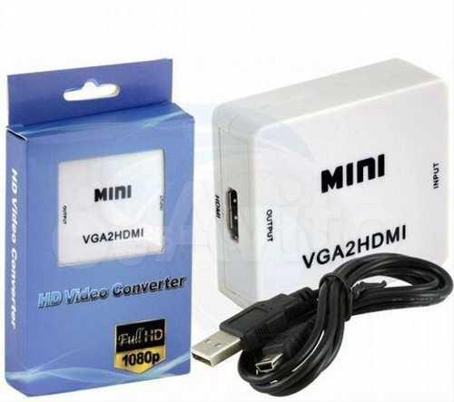Мини преобразователь видеосигнала с VGA + Аудио 3