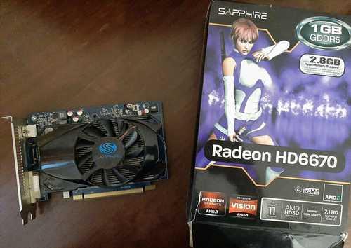 Видеокарта Sapphire Radeon HD6670 1GB