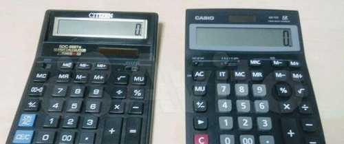 Калькулятор Citizen, калькулятор Casio