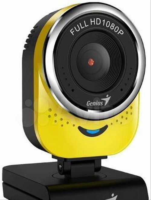 Web-камера для компьютеров Genius QCam 6000 yellow Full-HD 1080p USB (32200002403)