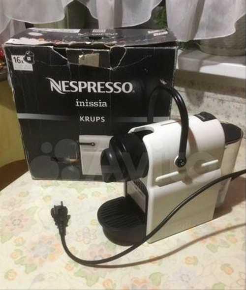 Кофеварка nespresso inissia krups