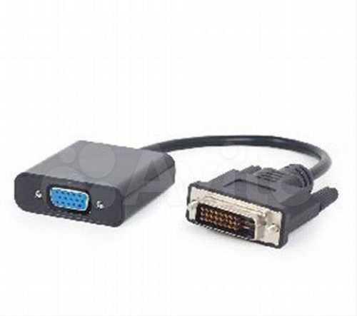 Переходник DVI-D-VGA Cablexpert 25M/15F, длина кабеля 0,2м #A-dvid-vgaf-01
