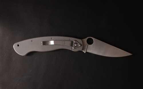 Складной нож spyderco military titanium