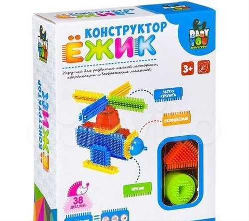 Конструктор Bondibon Ежик, Вертолет, 38 деталей (вв2572)