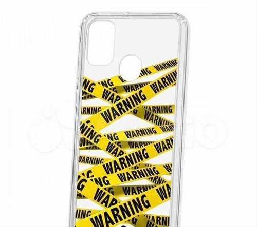 Чехол-накладка Samsung Galaxy M30S Kruche Print Warning