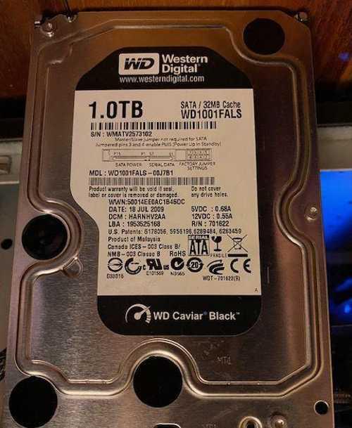 Жесткий диск HDD Western Digital WD1001fals 1TB