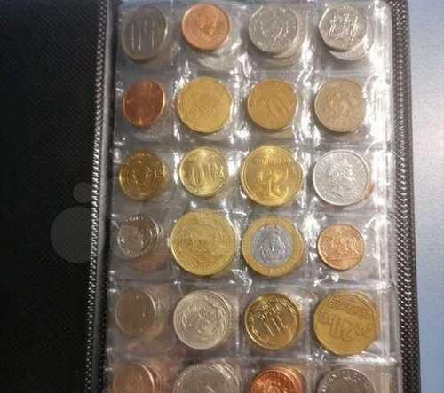 Коллекция монет мира из 129 стран. Из каждой стран