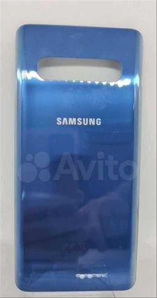 Крышка Samsung S10 синяя
