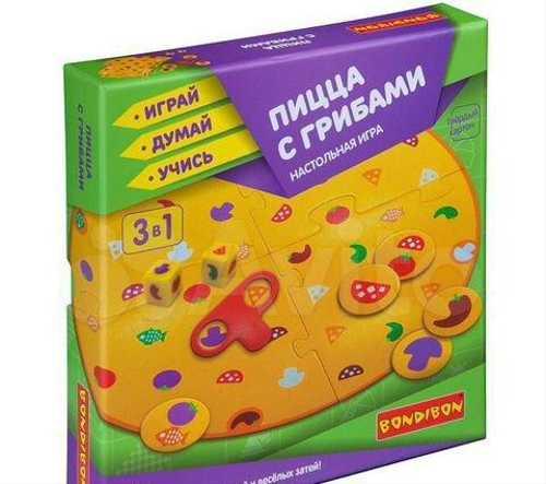 Настольная игра Bondibon "Пицца с грибами" (вв4330)