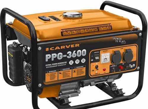 Бензогенератор carver PPG-3600-2,5/2,8 кВт