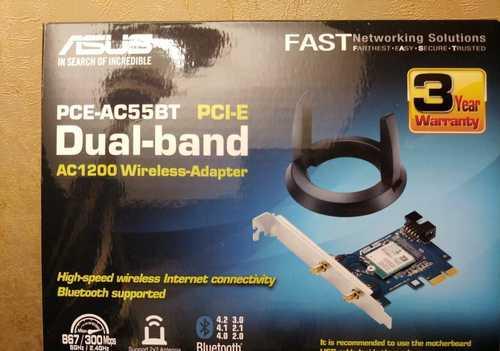 Bluetooth+Wi-Fi адаптер asus PCE-AC55BT