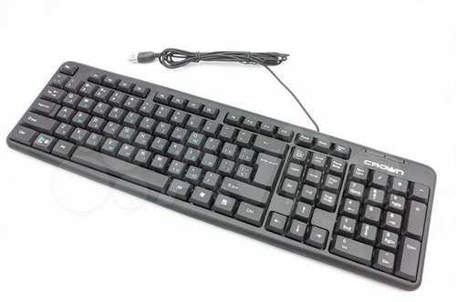 Клавиатура Crown CMK-F02B мембранная, USB, чёрный